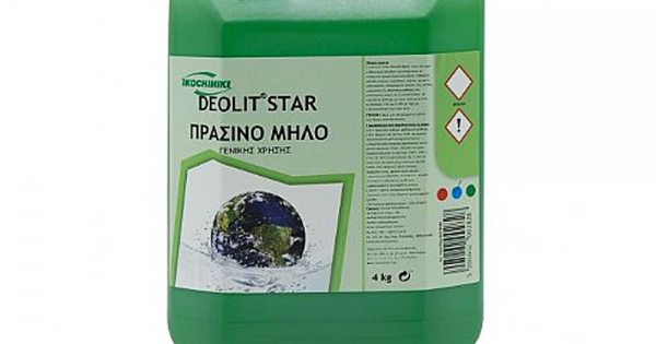 DEOLIT STAR ΥΓΡΟ ΓΕΝΙΚΗ ΧΡΗΣΗΣ ΠΡΑΣΙΝΟ ΜΗΛΟ 4LT